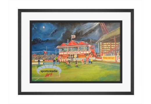 Broomfield Park Stadium Pavillion Fine Art Print - Airdrie FC - Sports ...