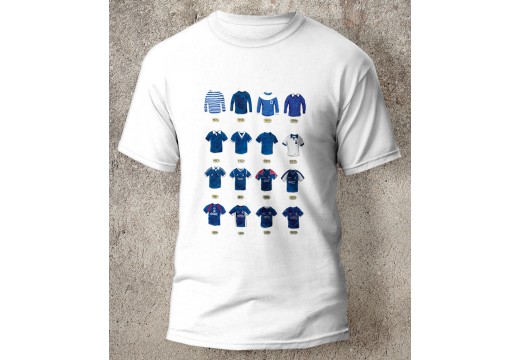 Falkirk FC Retro Art Football Shirts T-Shirt - Sports Stadia Art
