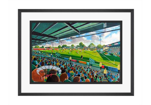 Yeovil Town FC - Huish Park Stadium Art Print - Sports Stadia Art