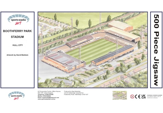 Boothferry Park Stadium Fine Art Jigsaw Puzzle - Hull City FC - Sports ...