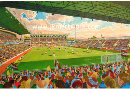 Turf Moor Stadium New Fine Art Print - Burnley FC - Sports Stadia Art